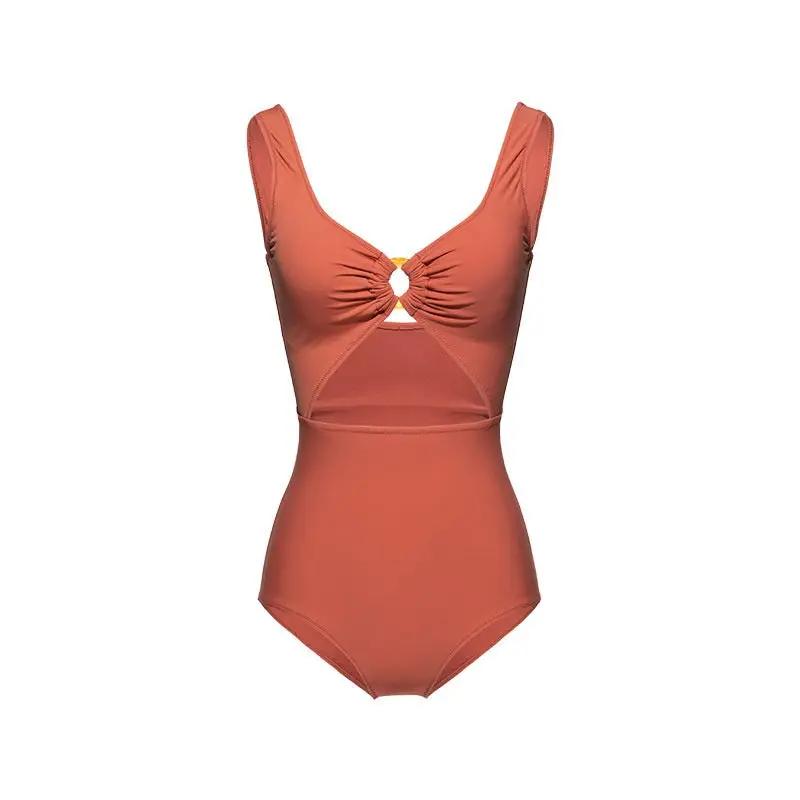 Swimwear With Circle Innocent Design Vintage Style One Piece Swimsuit ...